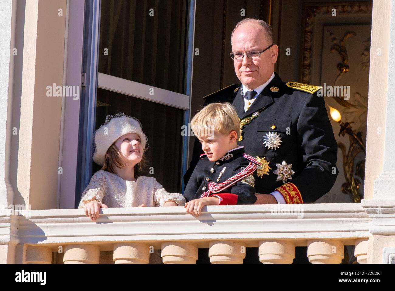 Monaco, Monaco. 19th Nov, 2021. Prince Albert II of Monaco with his ...
