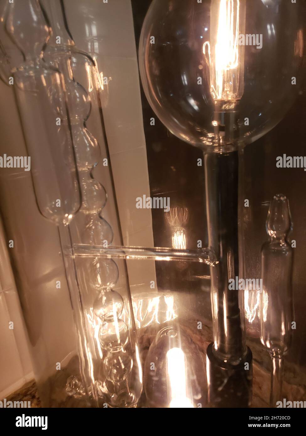 An old fashioned light display with multiple bulbs Stock Photo - Alamy