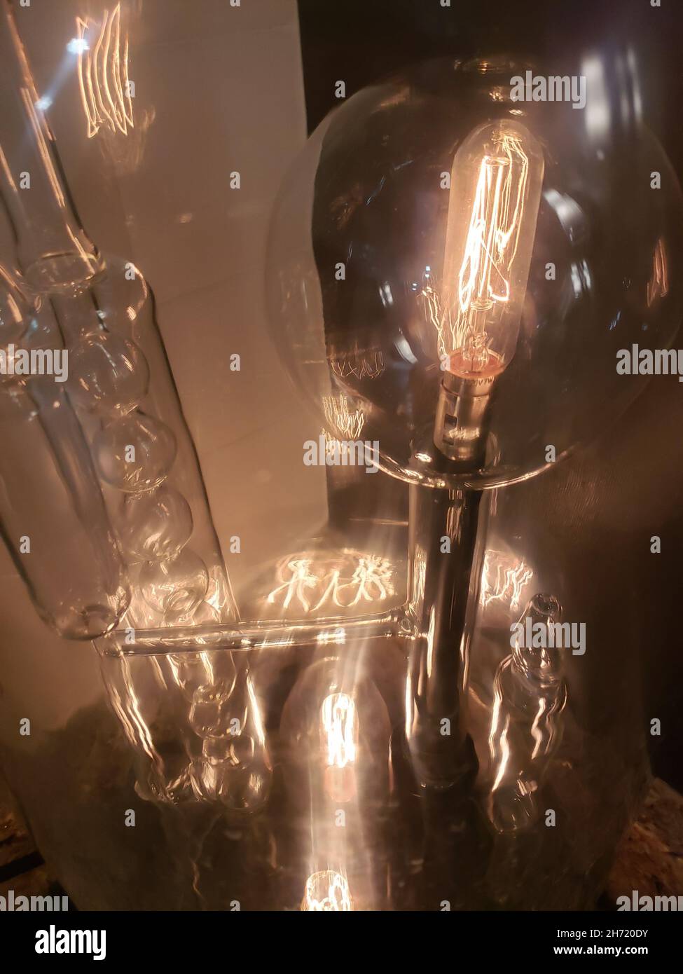 An old fashioned light display with multiple bulbs Stock Photo - Alamy