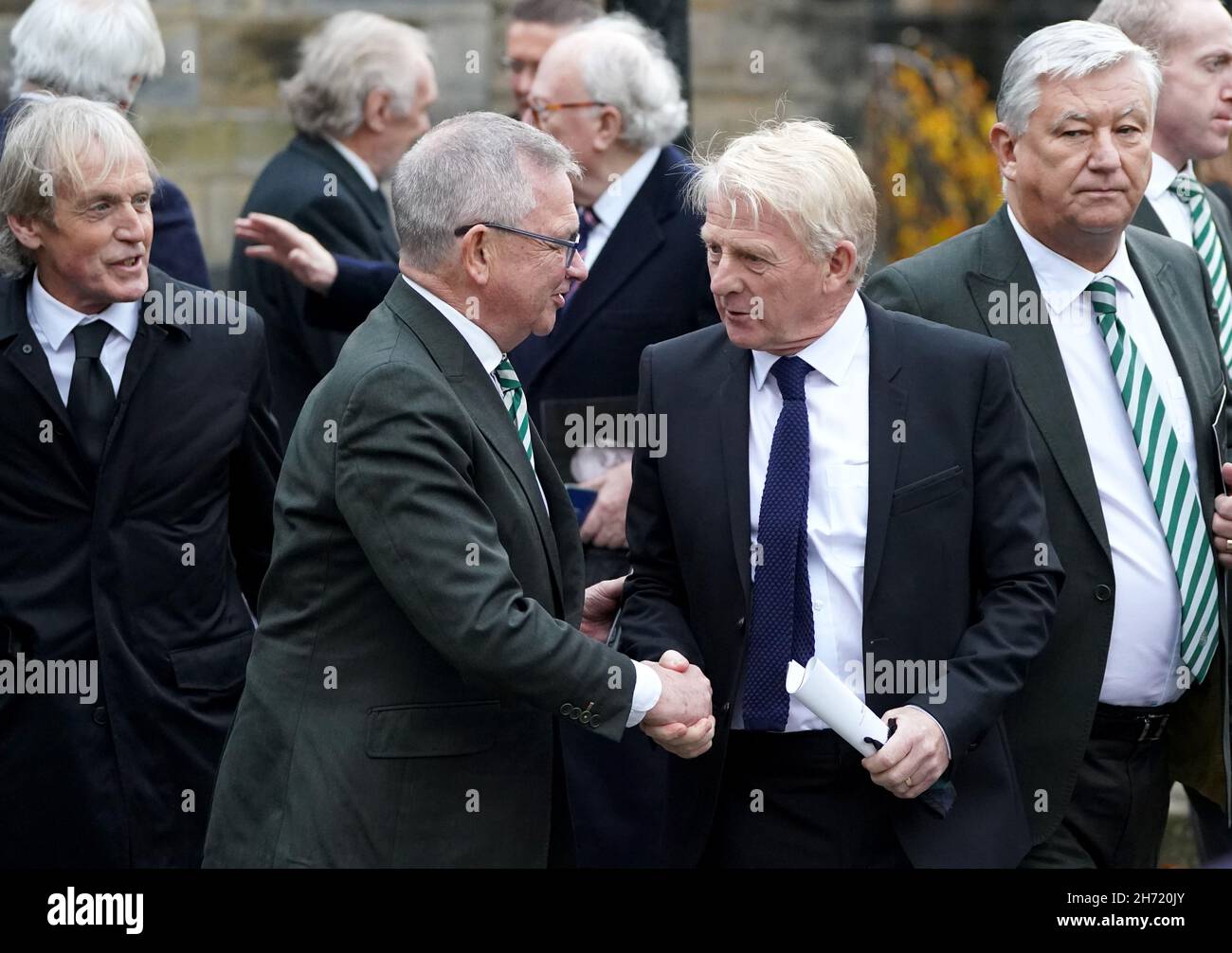 Former Scotland manager Gordon Strachan after attending the memorial ...