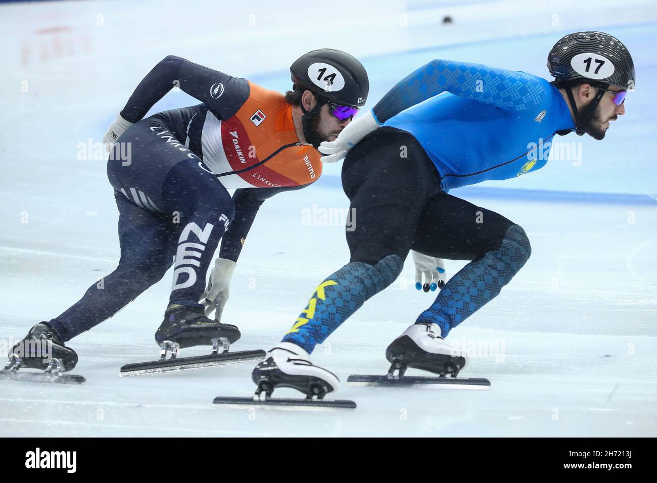 DEBRECEN, HUNGARY - NOVEMBER 19: Sjinkie Knegt of The Netherlands ...
