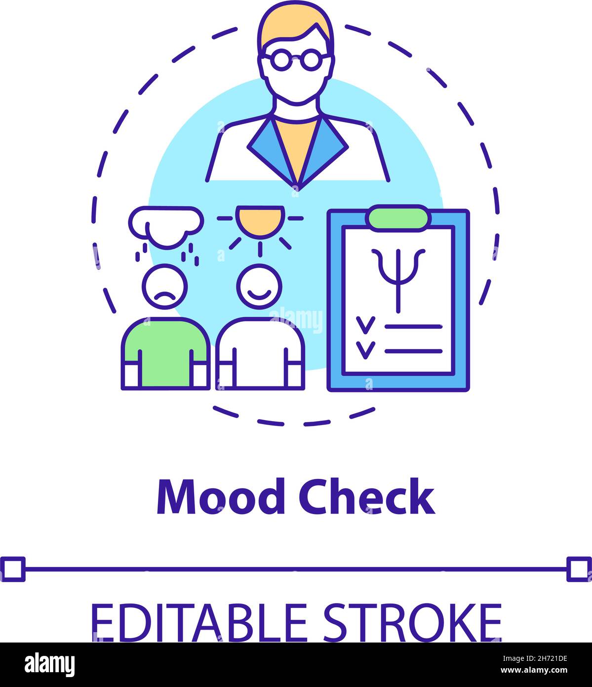 Mood check concept icon Stock Vector Image & Art - Alamy