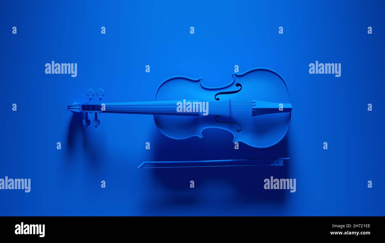 Blue Violin Wallpaper