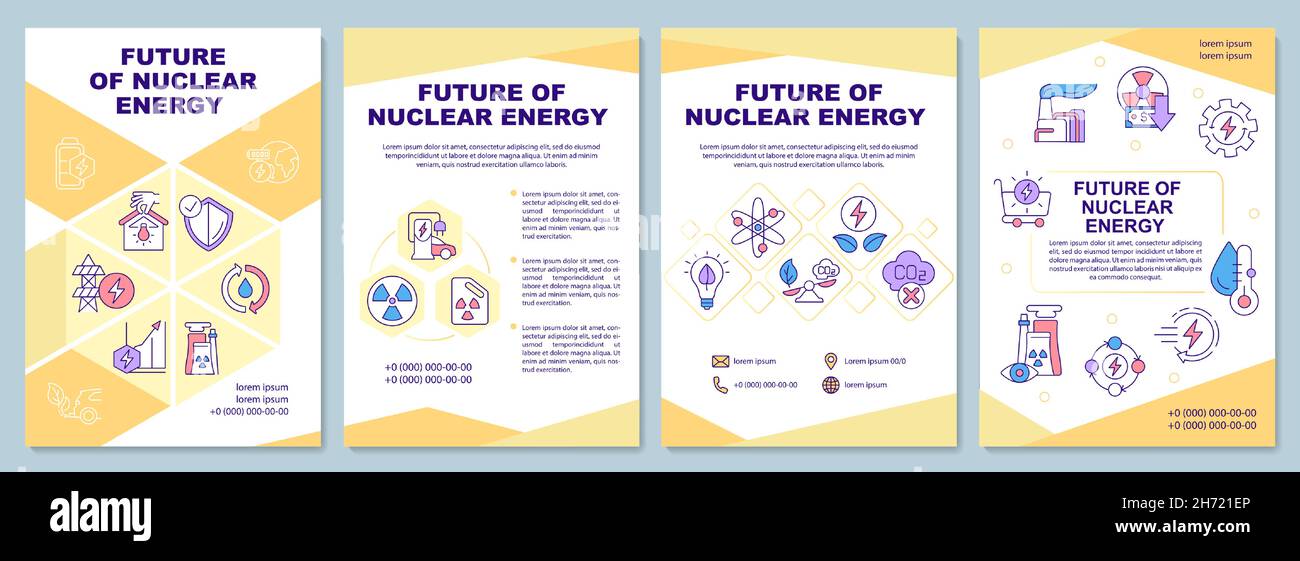 Future of nuclear energy brochure template Stock Vector Image & Art - Alamy