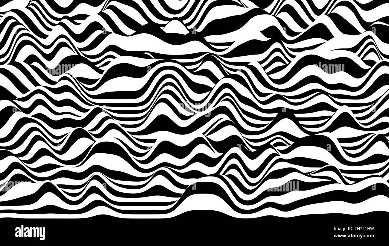 Ocean Wave Ripple Optical Illusion