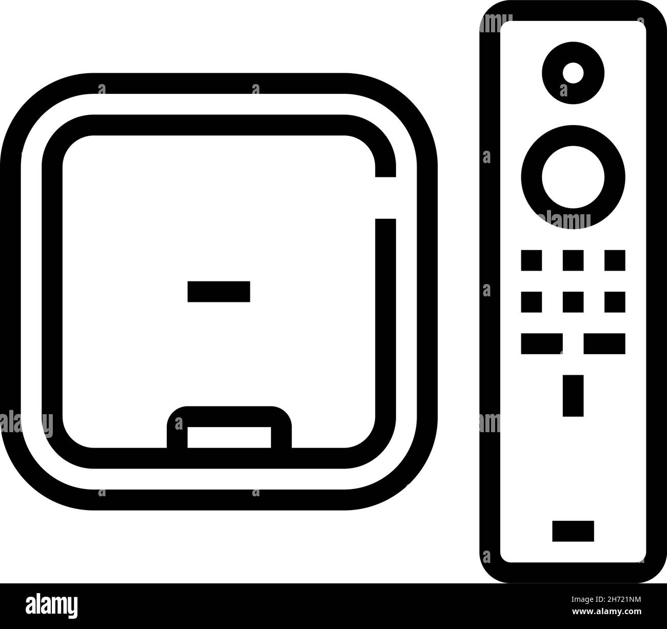 4k streaming player line icon vector illustration Stock Vector Image ...