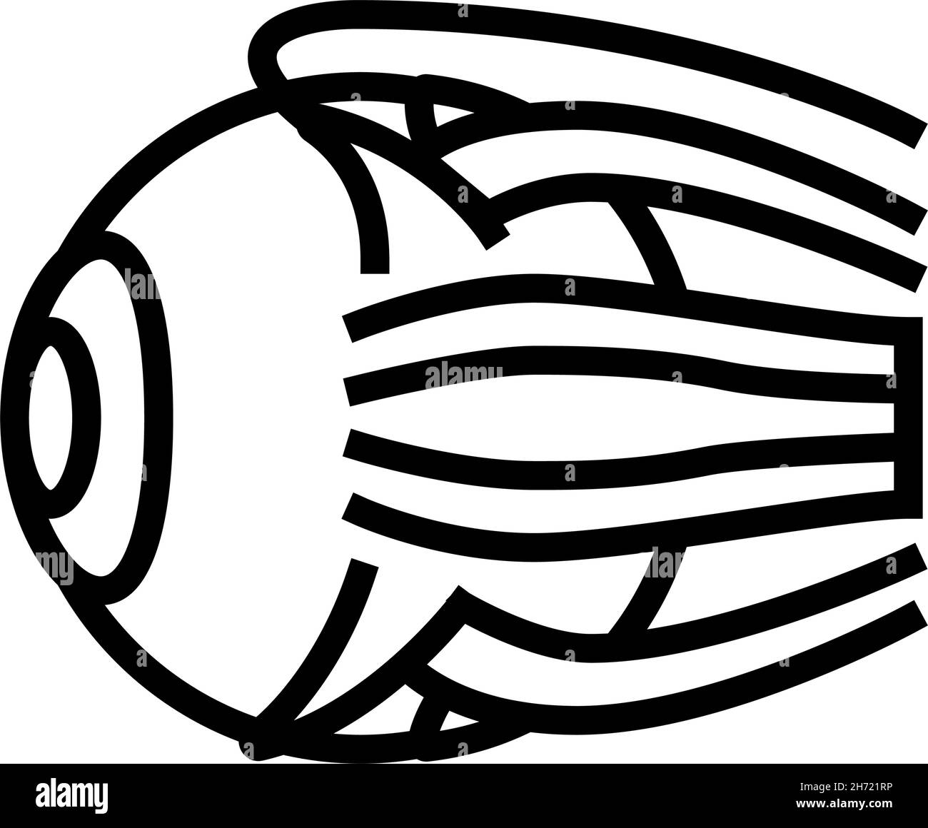 eye human organ line icon vector illustration Stock Vector Image & Art ...