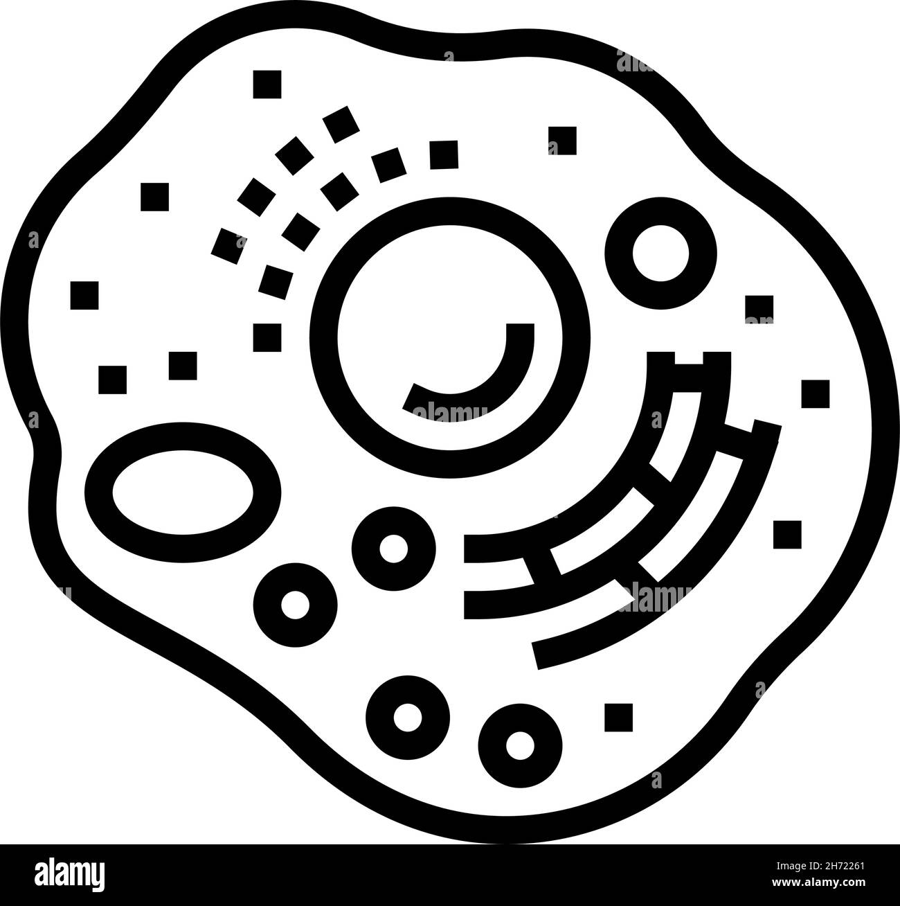 cell human line icon vector illustration Stock Vector Image & Art - Alamy