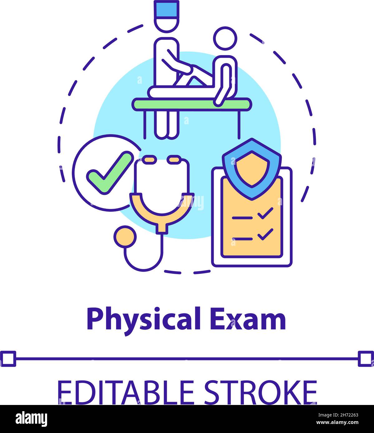 Physical exam concept icon Stock Vector Image & Art - Alamy
