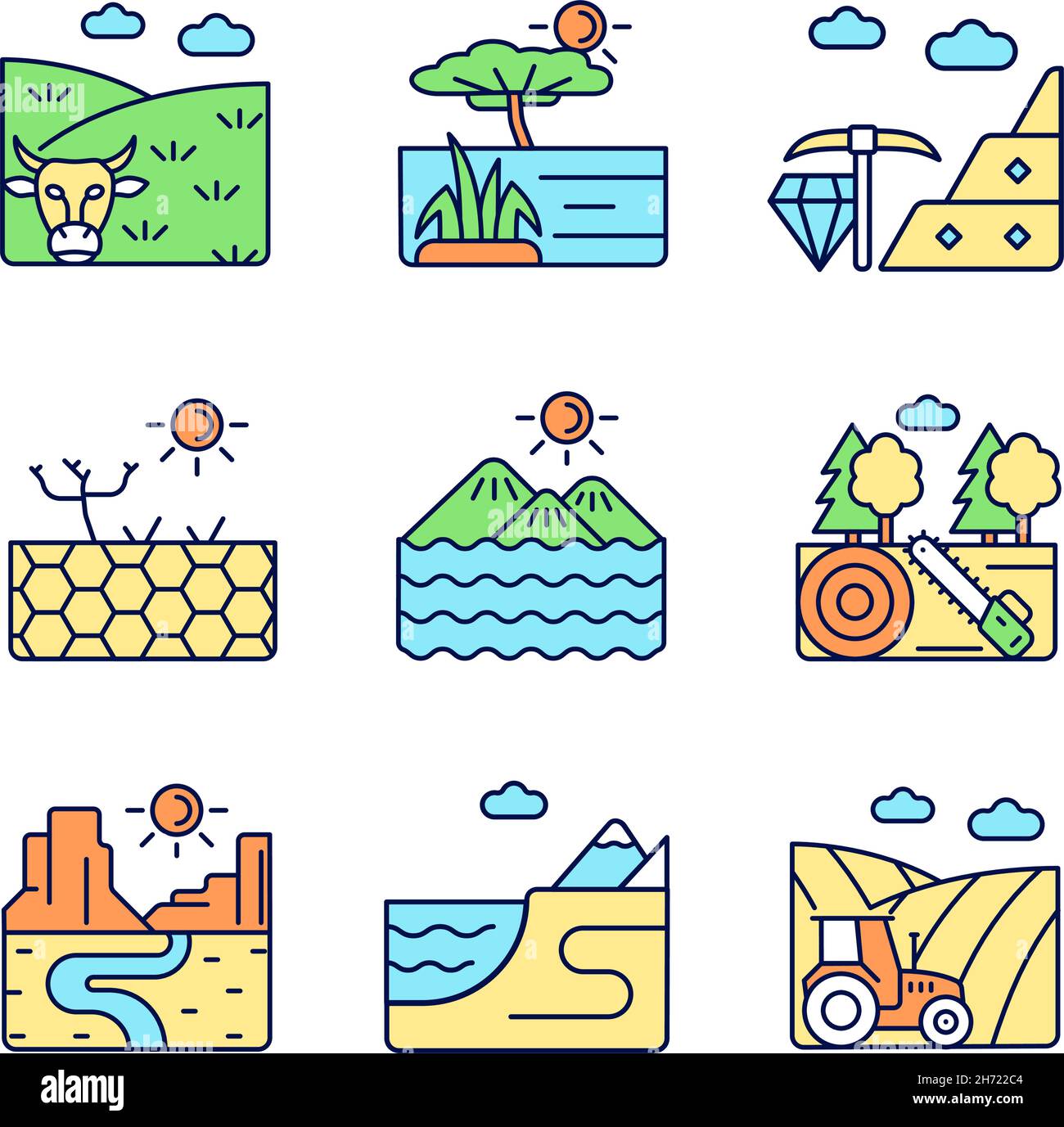 Industrial land RGB color icons set Stock Vector Image & Art - Alamy Industrial land RGB color icons set Stock Vector Image & Art - Alamy