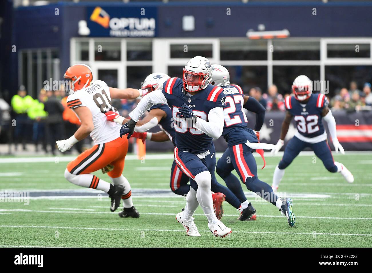 Foxborough, Massachusetts, USA. 14th Nov, 2021. New England Patriots ...