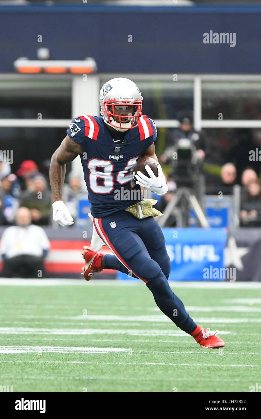 November 14, 2021: New England Patriots wide receiver Kendrick Bourne ...