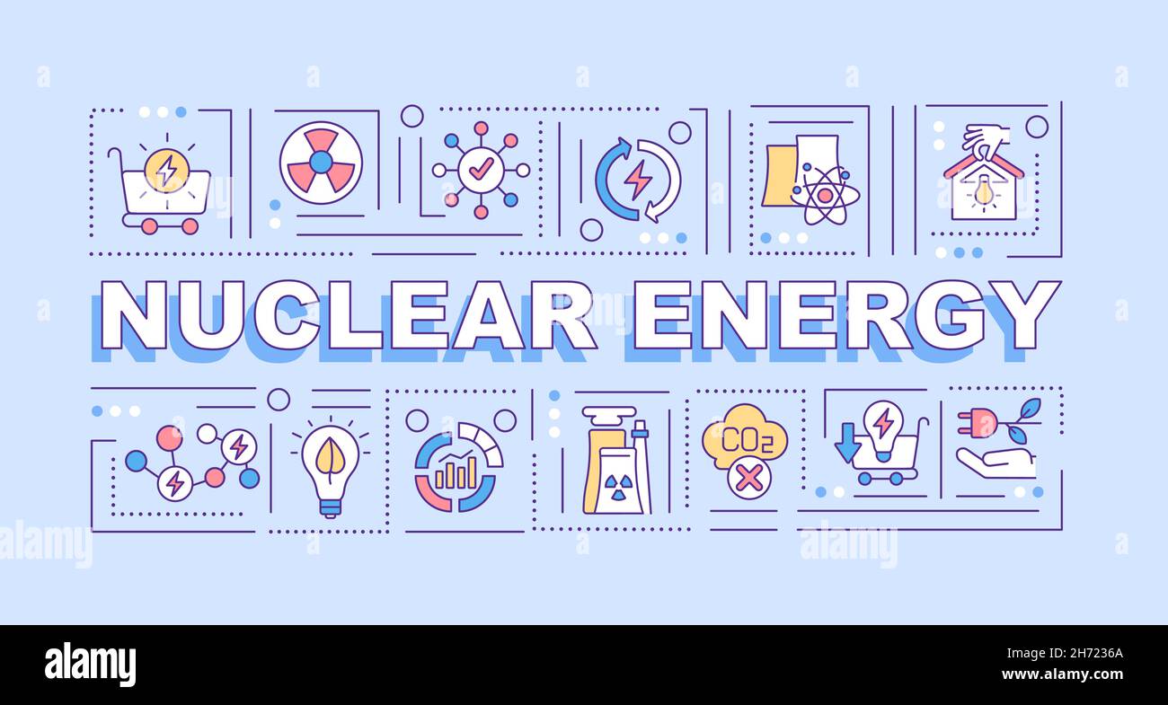 Nuclear energy word concepts banner Stock Vector Image & Art - Alamy
