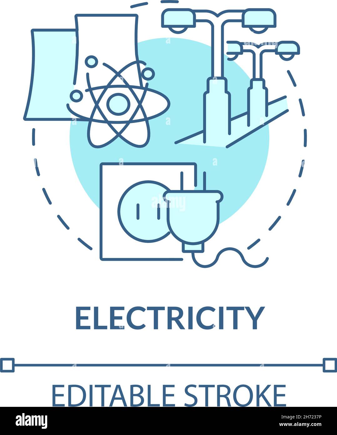 Electricity blue concept icon Stock Vector Image & Art - Alamy