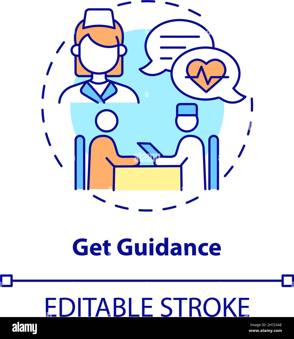 Get guidance concept icon Stock Vector Image & Art - Alamy
