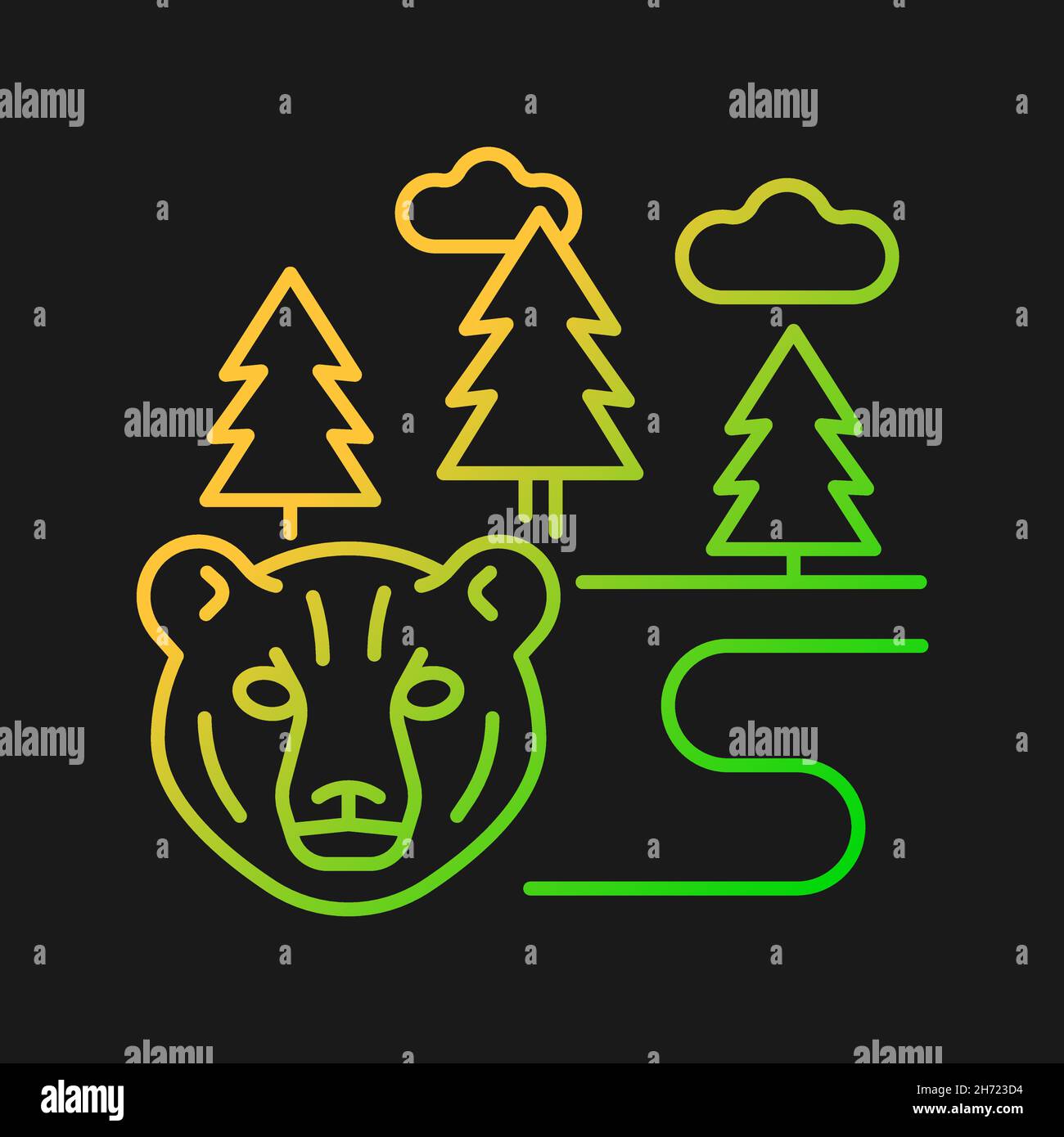 Boreal forest biome Stock Vector Images - Alamy