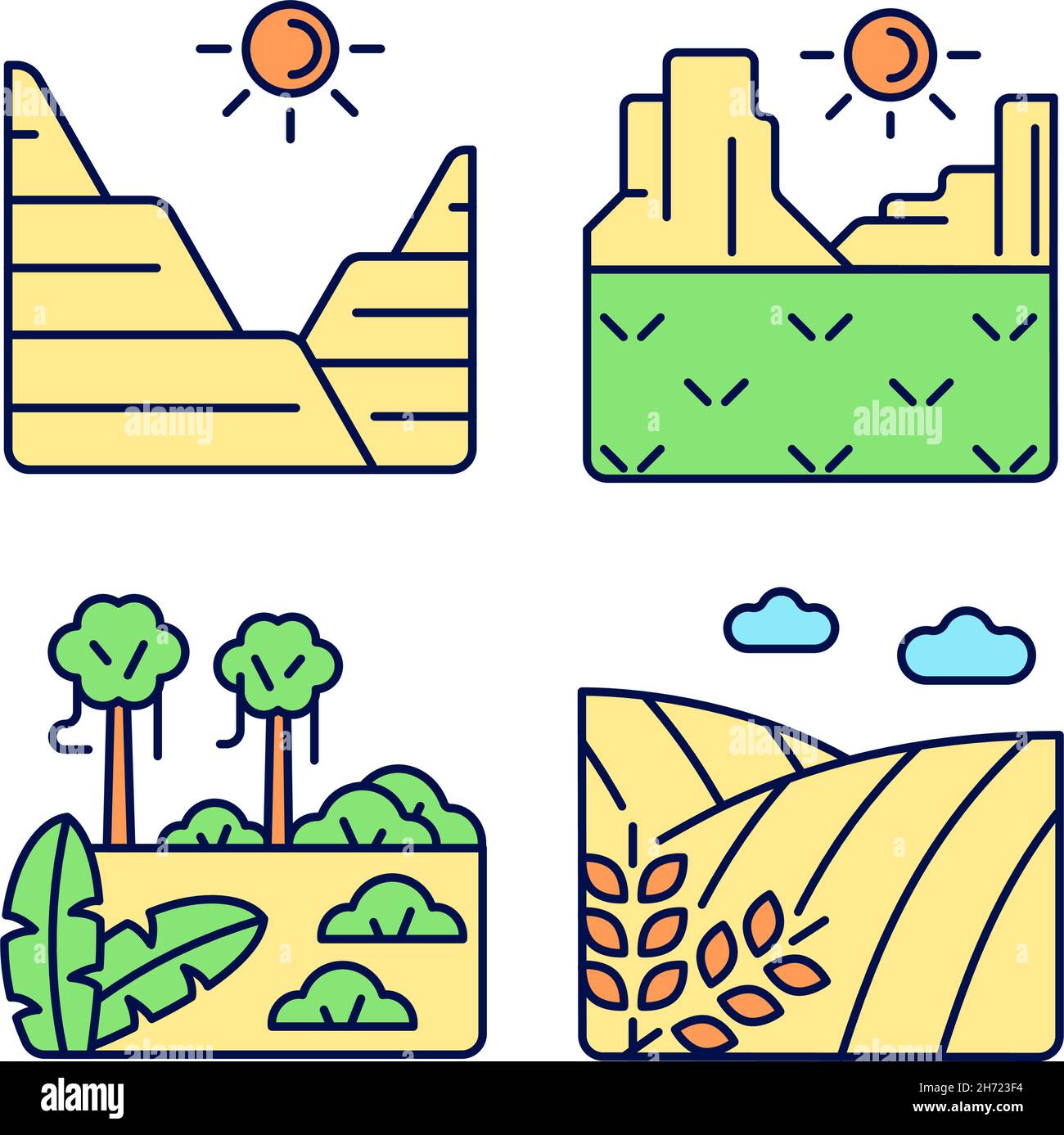 Landforms RGB color icons set Stock Vector Image & Art - Alamy Landforms RGB color icons set Stock Vector Image & Art - Alamy