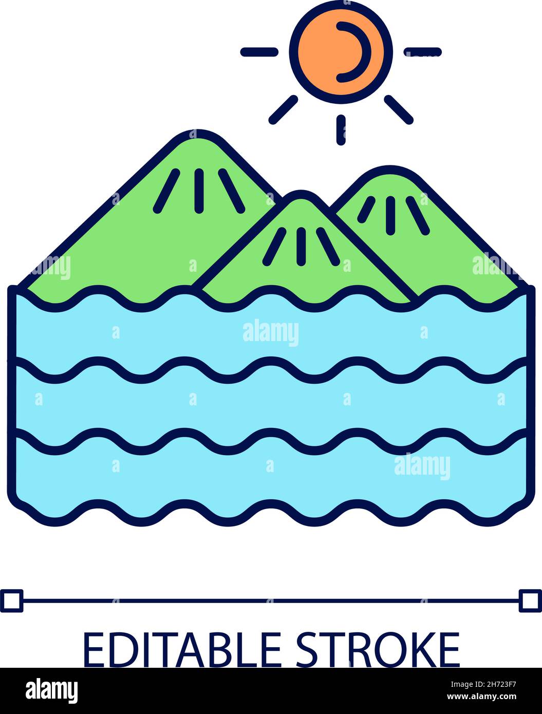 Oceanic island Cut Out Stock Images & Pictures - Alamy