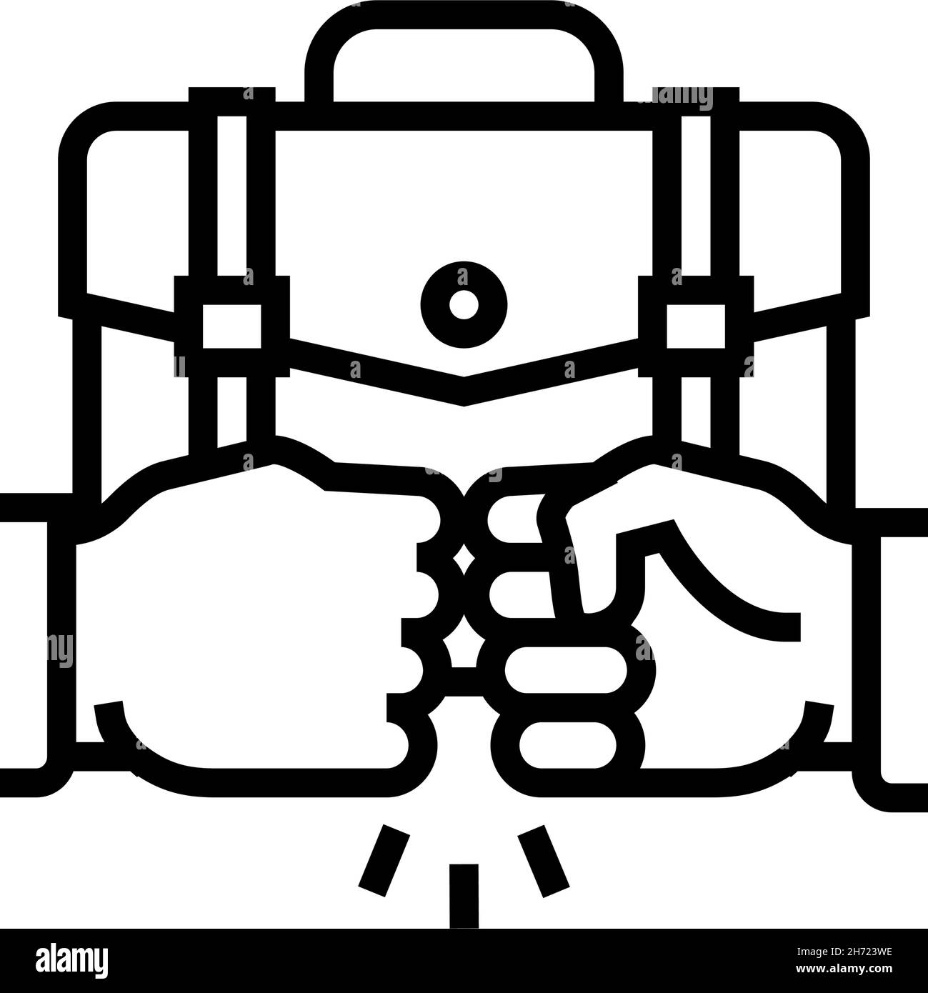 support partner line icon vector illustration Stock Vector Image & Art ...