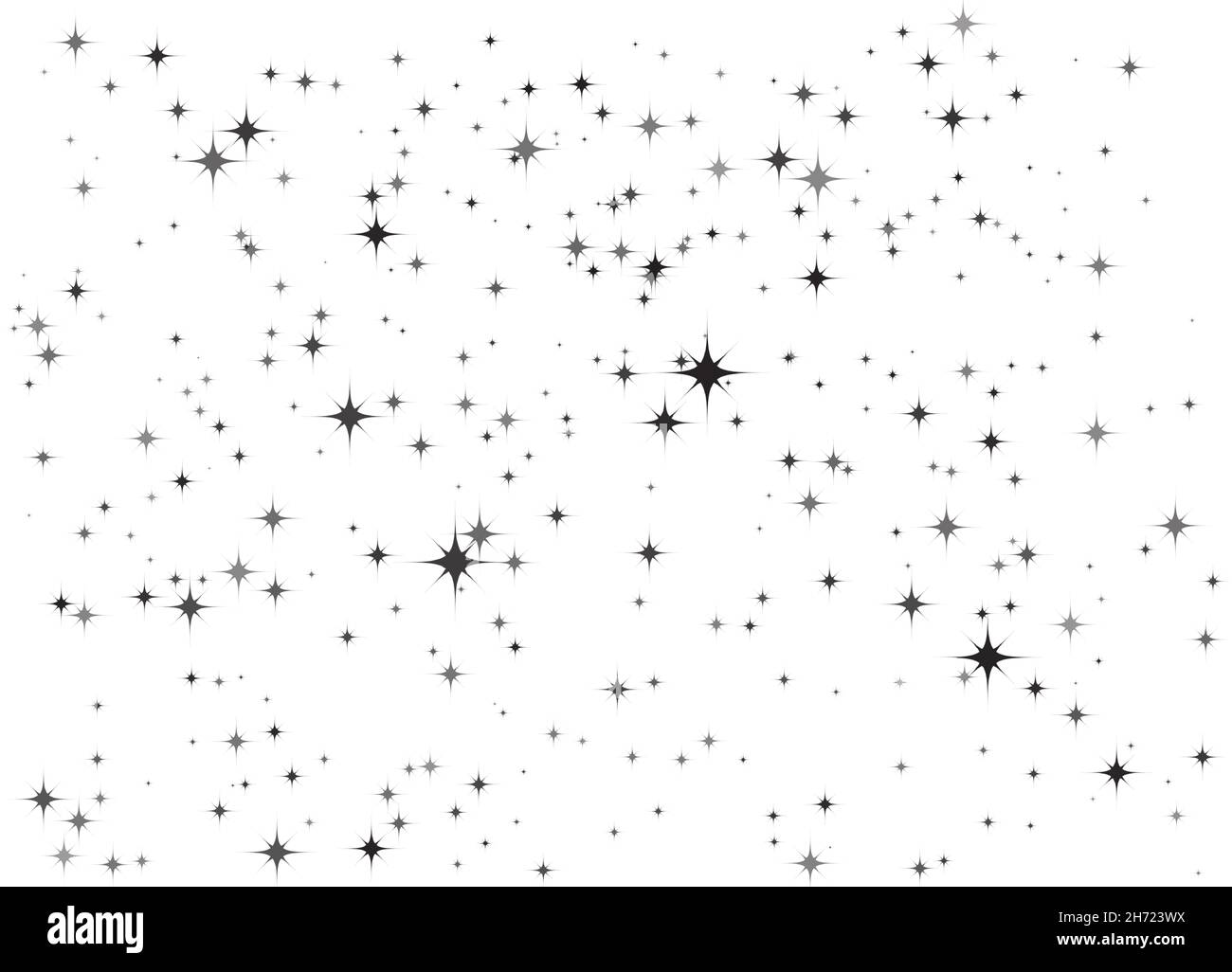 Fireworks star random source stream. Falling Star. Stars on a white ...