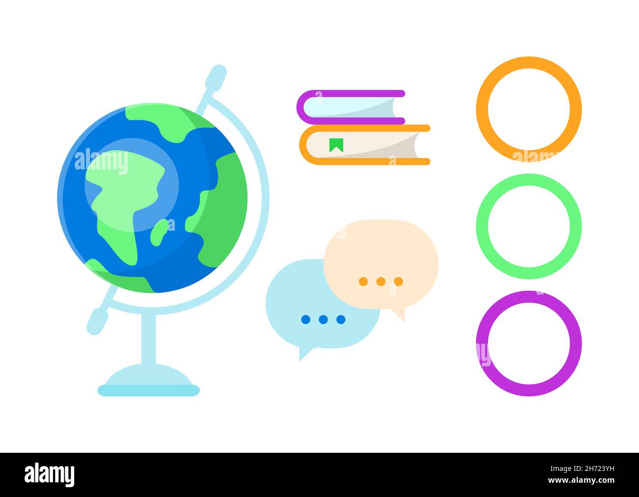 3 course Stock Vector Images - Alamy