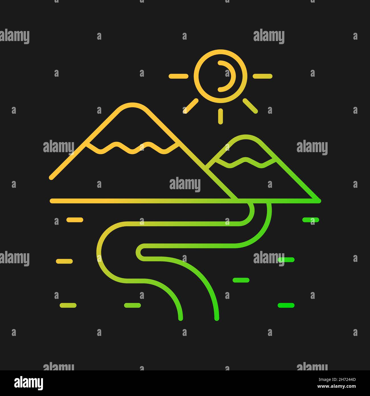 Lowland landscape Stock Vector Images - Alamy