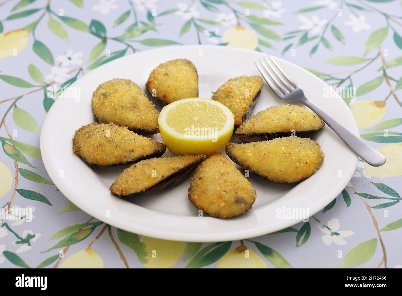 tigres, spanish style stuffed mussels Stock Photo - Alamy