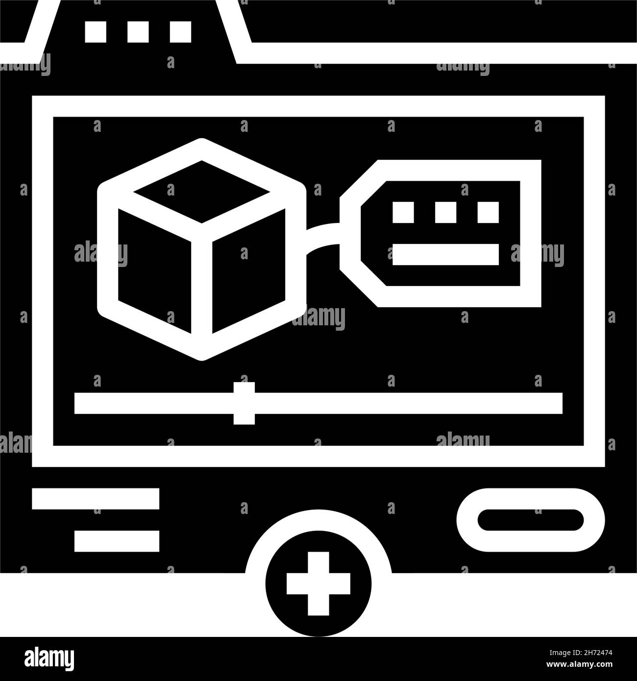 promote product glyph icon vector illustration Stock Vector Image & Art ...