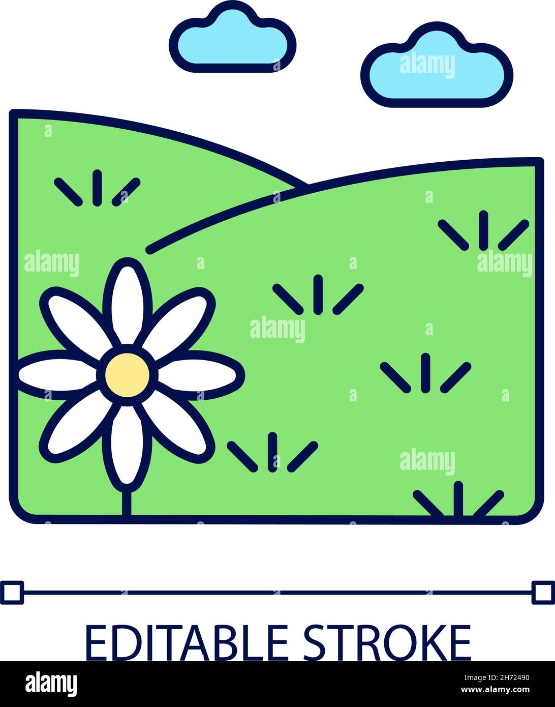 Meadow RGB color icon Stock Vector Image & Art - Alamy