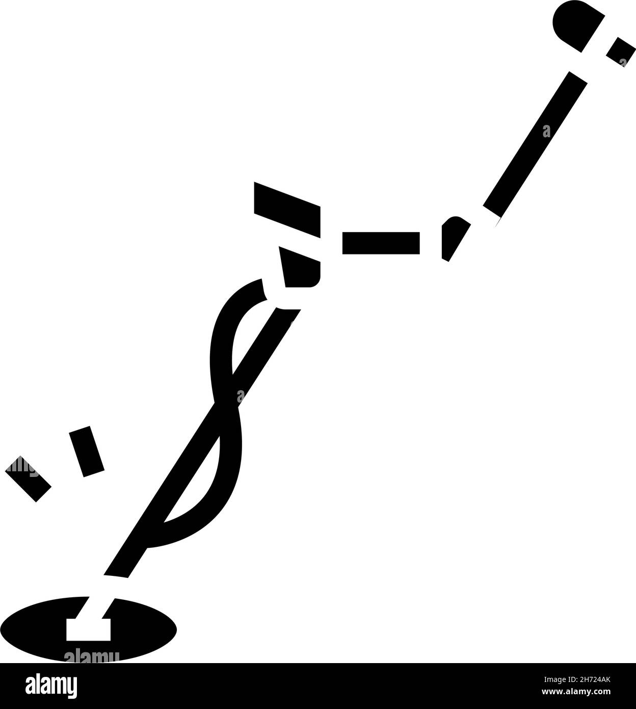 metal detector glyph icon vector illustration Stock Vector Image & Art ...