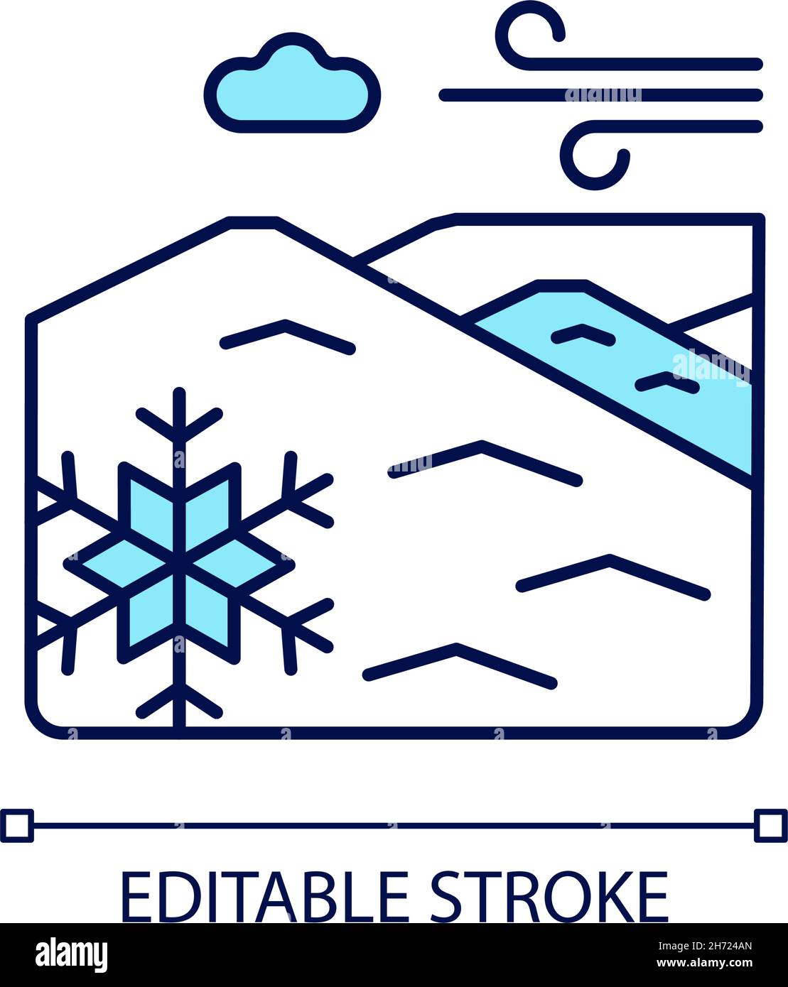 Cold desert arctic Stock Vector Images - Alamy
