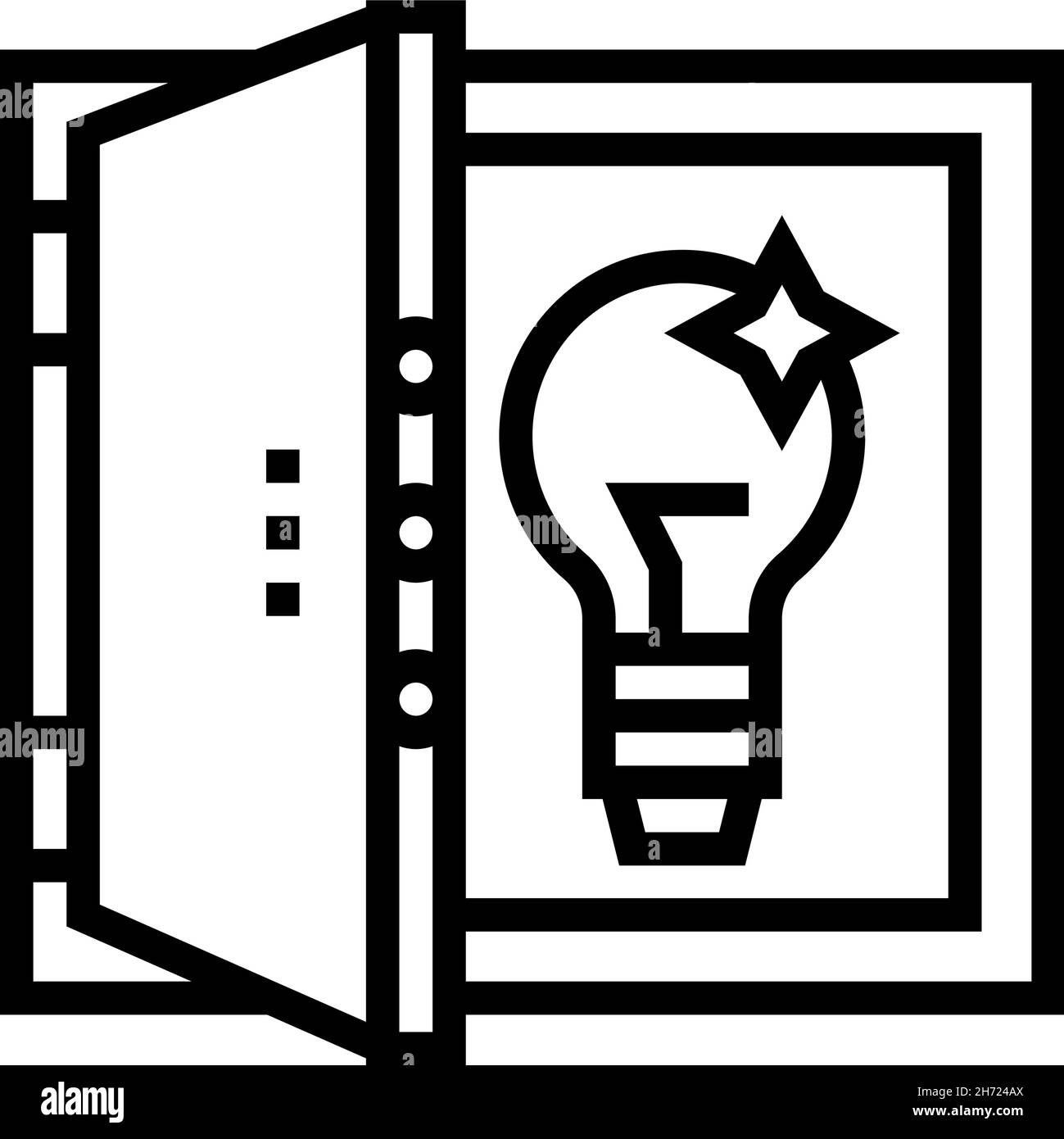 idea for resolve problem line icon vector illustration Stock Vector ...