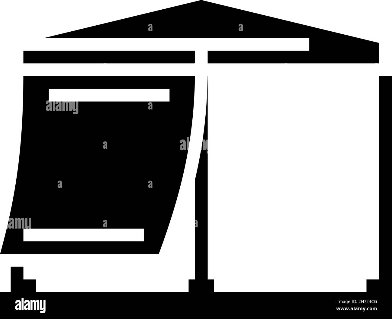 canopy construction glyph icon vector illustration Stock Vector Image ...