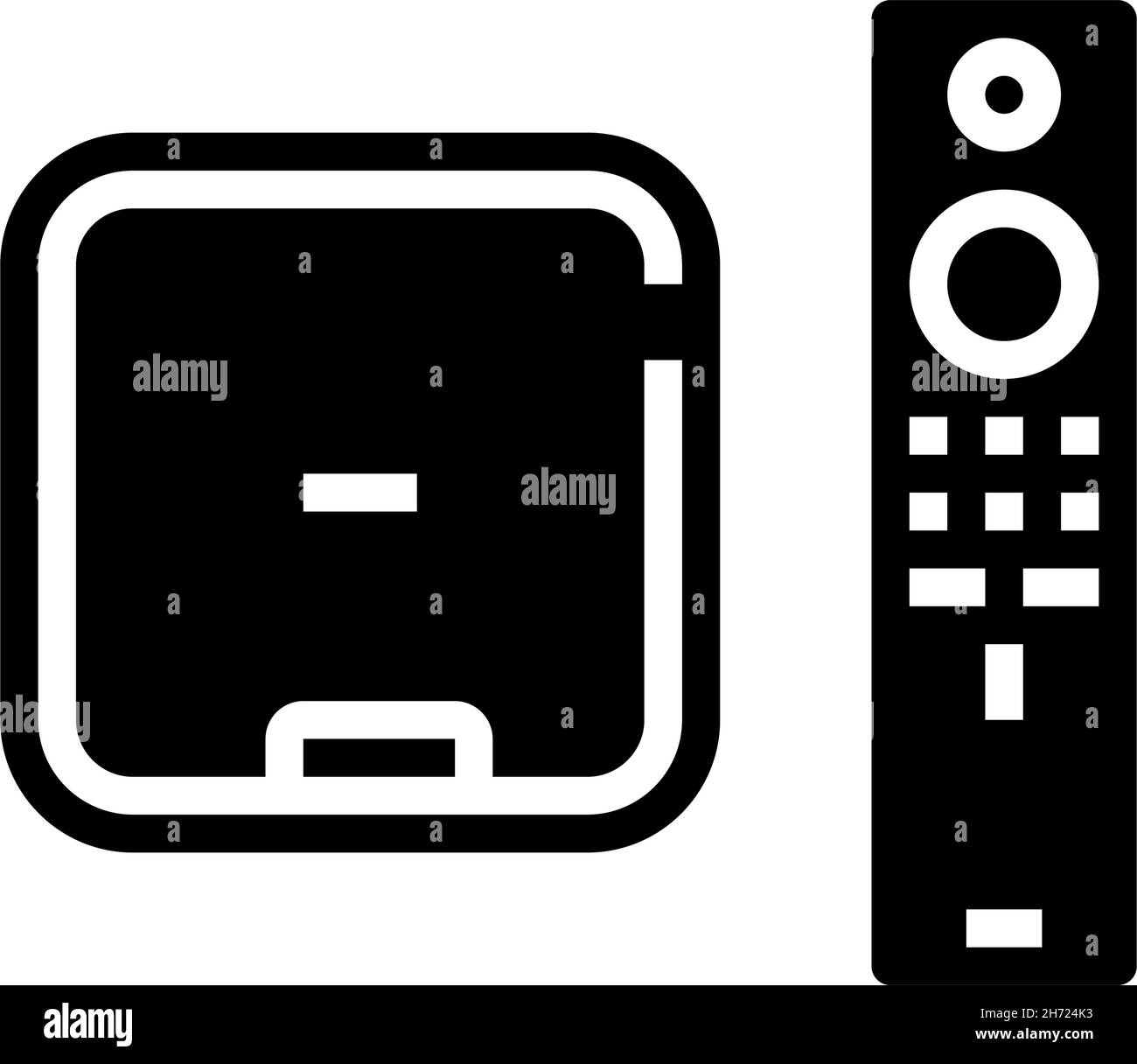 4k streaming player glyph icon vector illustration Stock Vector Image ...