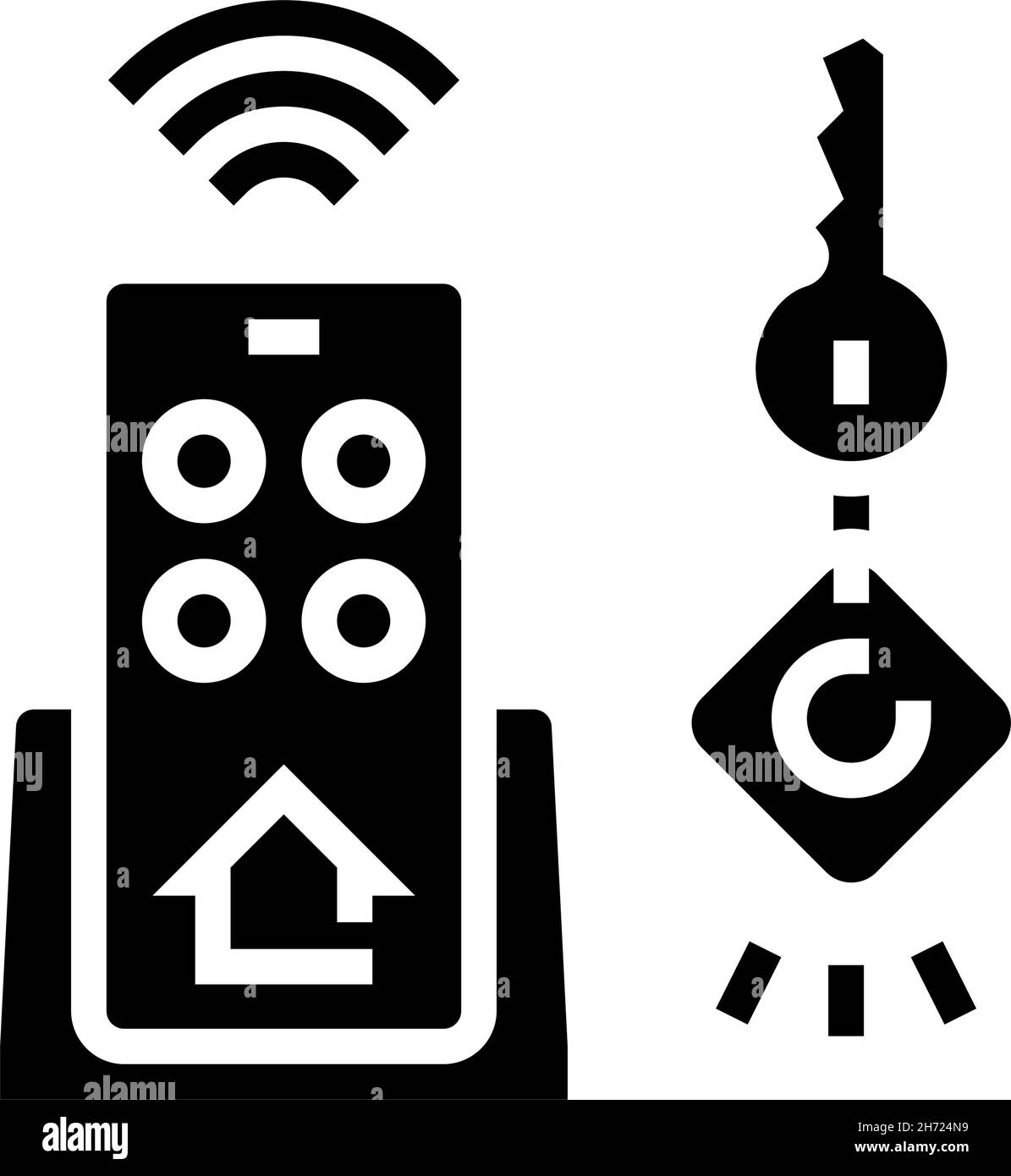 key finder glyph icon vector illustration Stock Vector Image & Art - Alamy