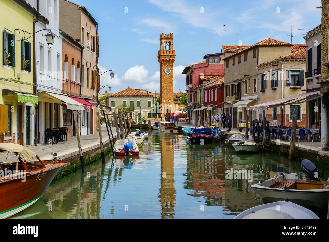 Murano, view of the Clock Tower Stock Photo - Alamy