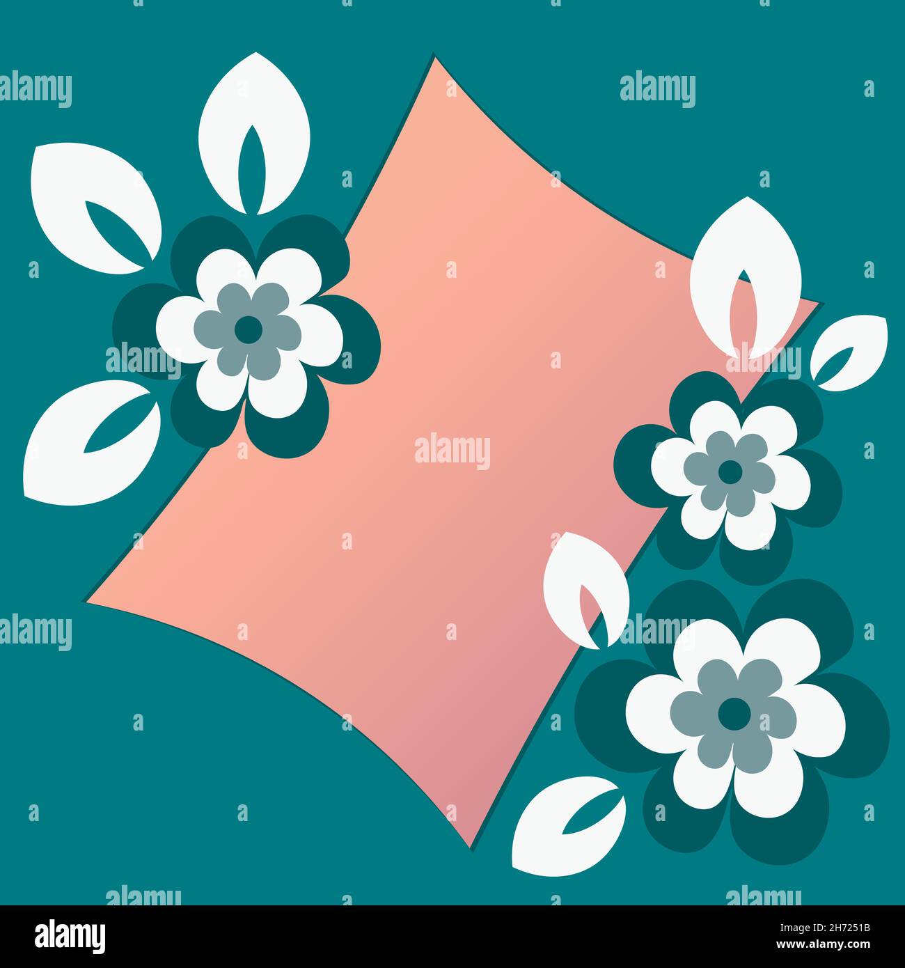 Illustration on a square background - a stylized postcard or banner for ...