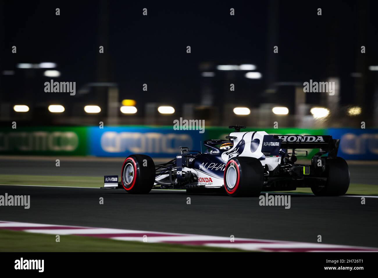 Doha, Qatar. 19th Nov, 2021. 22 TSUNODA Yuki (jap), Scuderia AlphaTauri Honda AT02, action ...