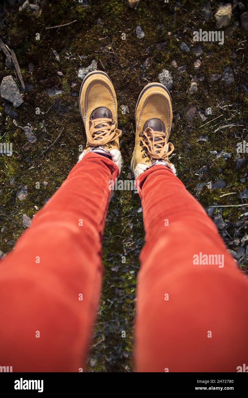 Suede boots hi-res stock photography and images - Alamy
