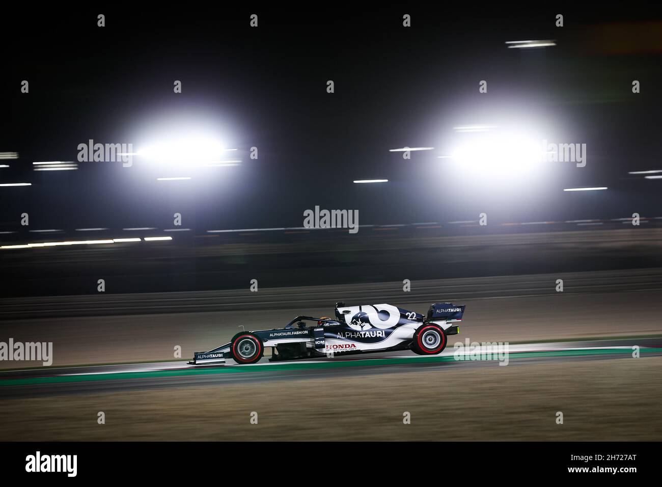 Doha, Qatar. 19th Nov, 2021. 22 TSUNODA Yuki (jap), Scuderia AlphaTauri Honda AT02, action ...