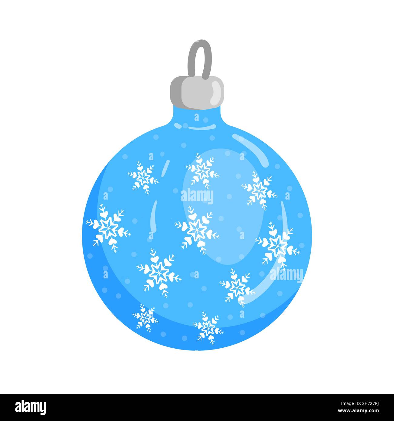 Blue Christmas Ornaments Clipart