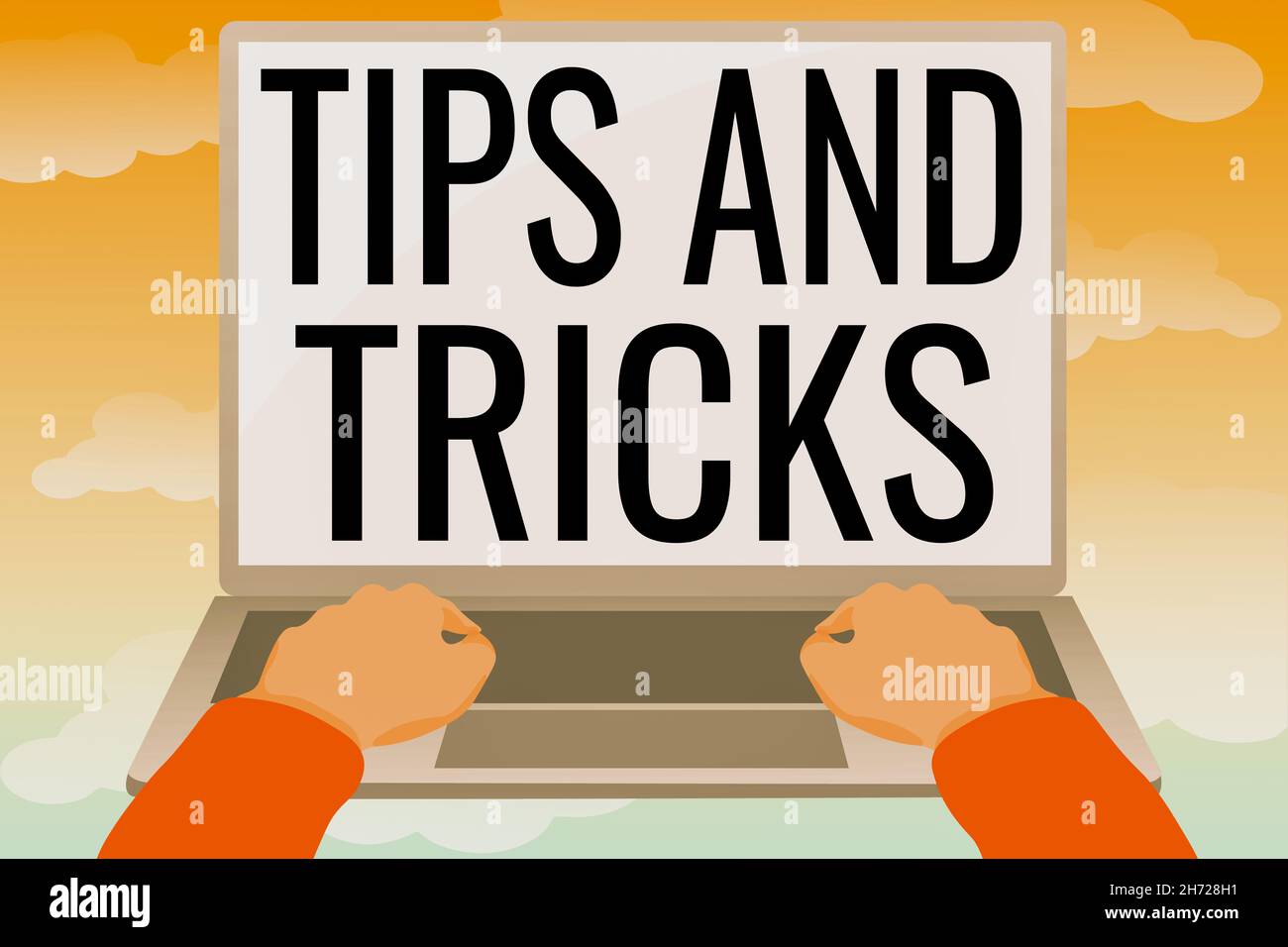 Text caption presenting Tips And Tricks. Word Written on means piece ...