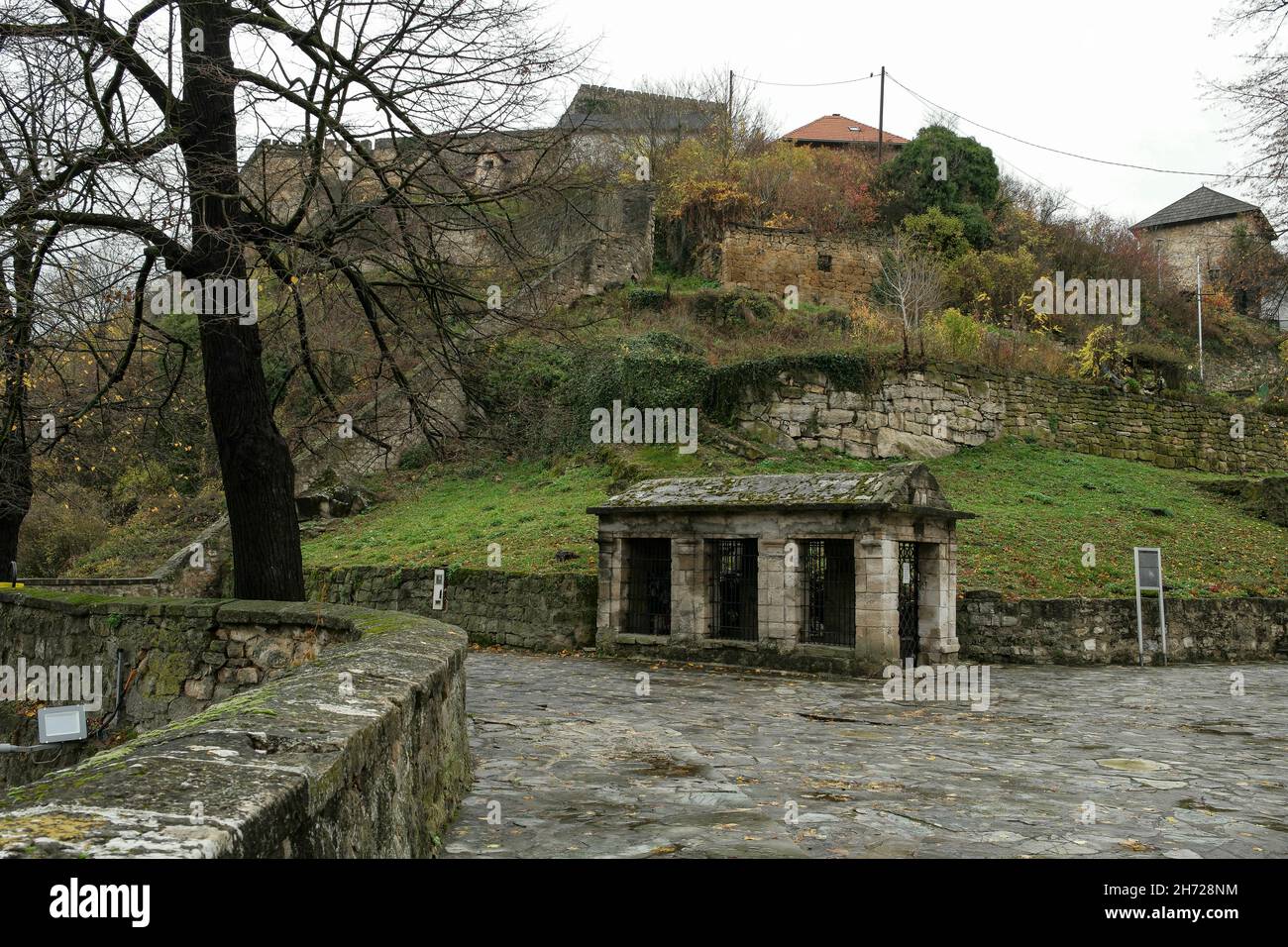 Entrance to Catacombs/Underground church in Jajce (national monument ...