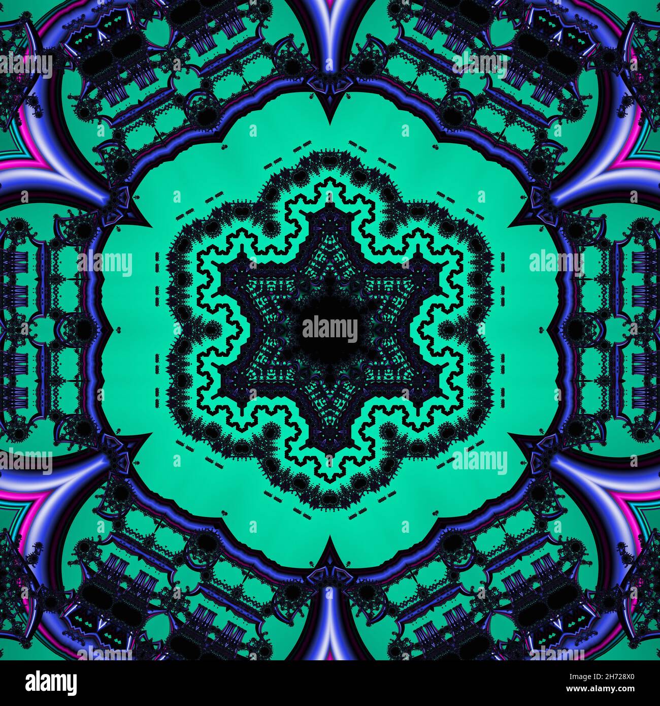 Abstract Computer generated Fractal design. A fractal is a never-ending ...