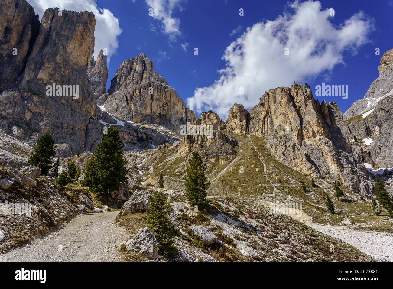 Vajolet Towers and Vajolet hut (Dolomites, Italy Stock Photo - Alamy