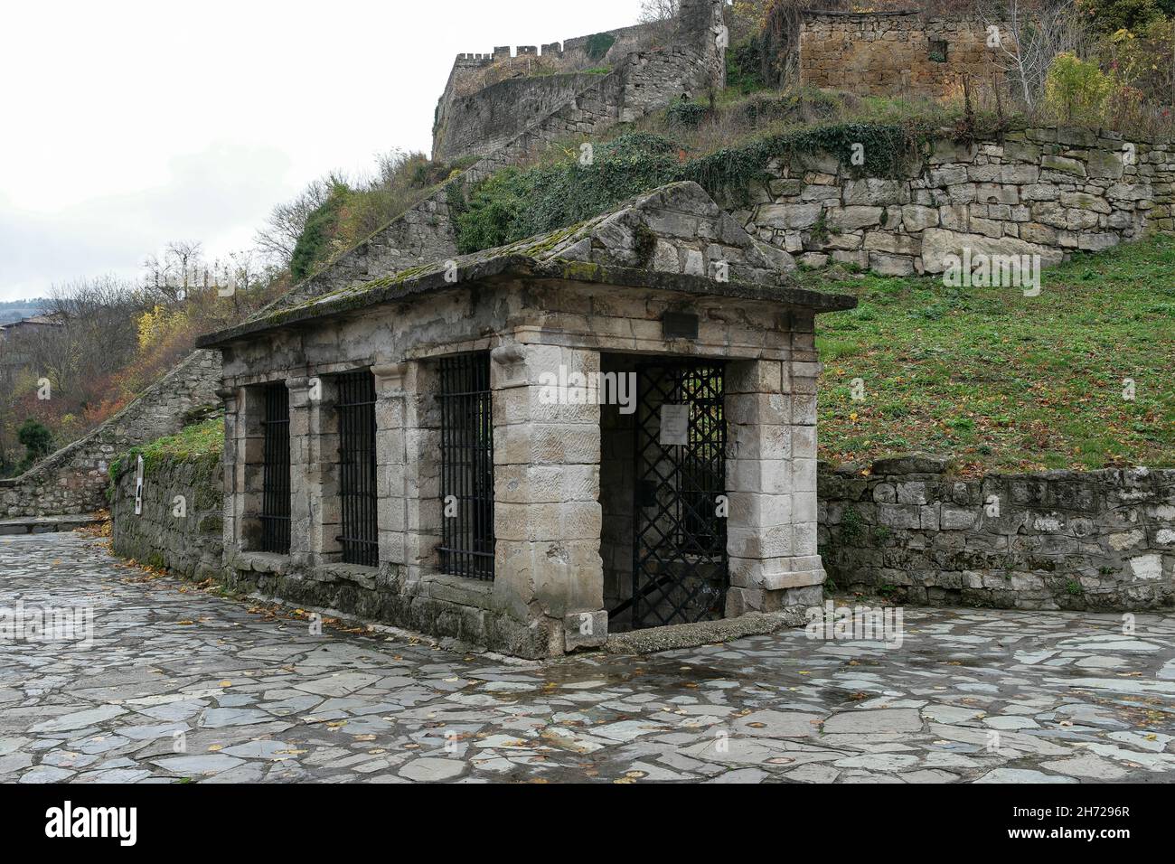 Entrance to Catacombs/Underground church in Jajce (national monument ...
