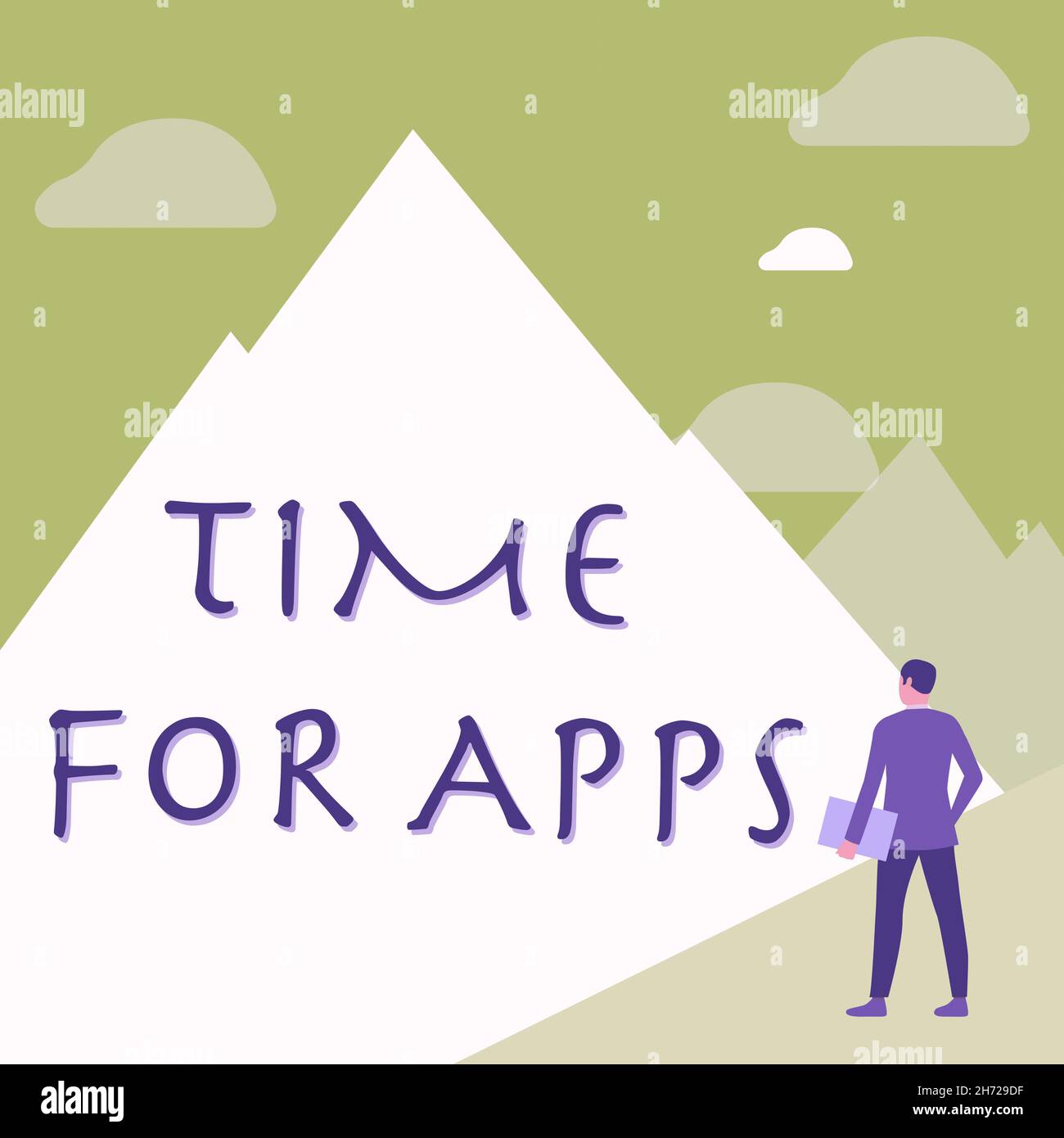 Inspiration showing sign Time For Apps. Word Written on make use of ...