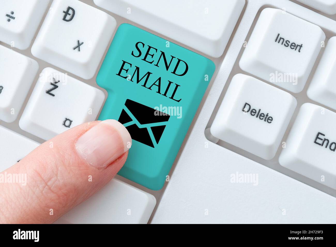 Text caption presenting Send Email. Business idea the system for using computers to send ...