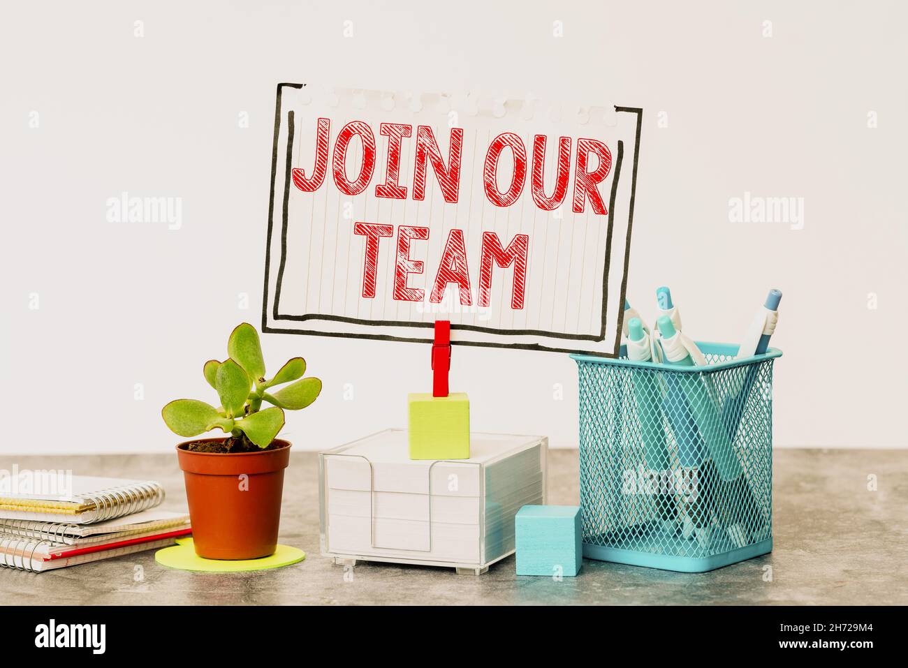 Inspiration showing sign Join Our Team. Internet Concept inviting ...