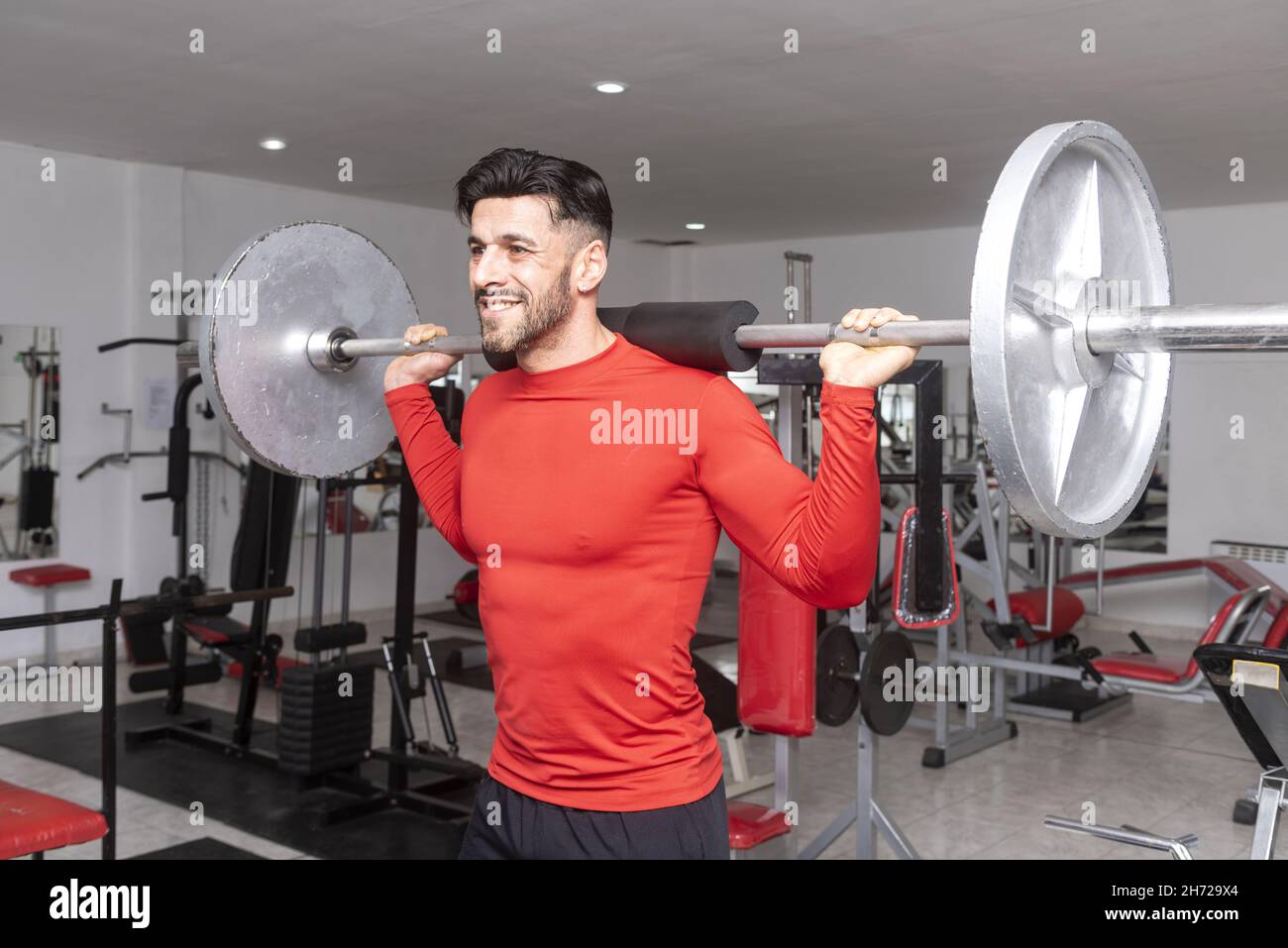 Healthy active sportsman training hi-res stock photography and images ...